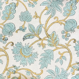 Light Blue Floral Tablecloth for Dining Table, Kitchen Table, Wedding ...