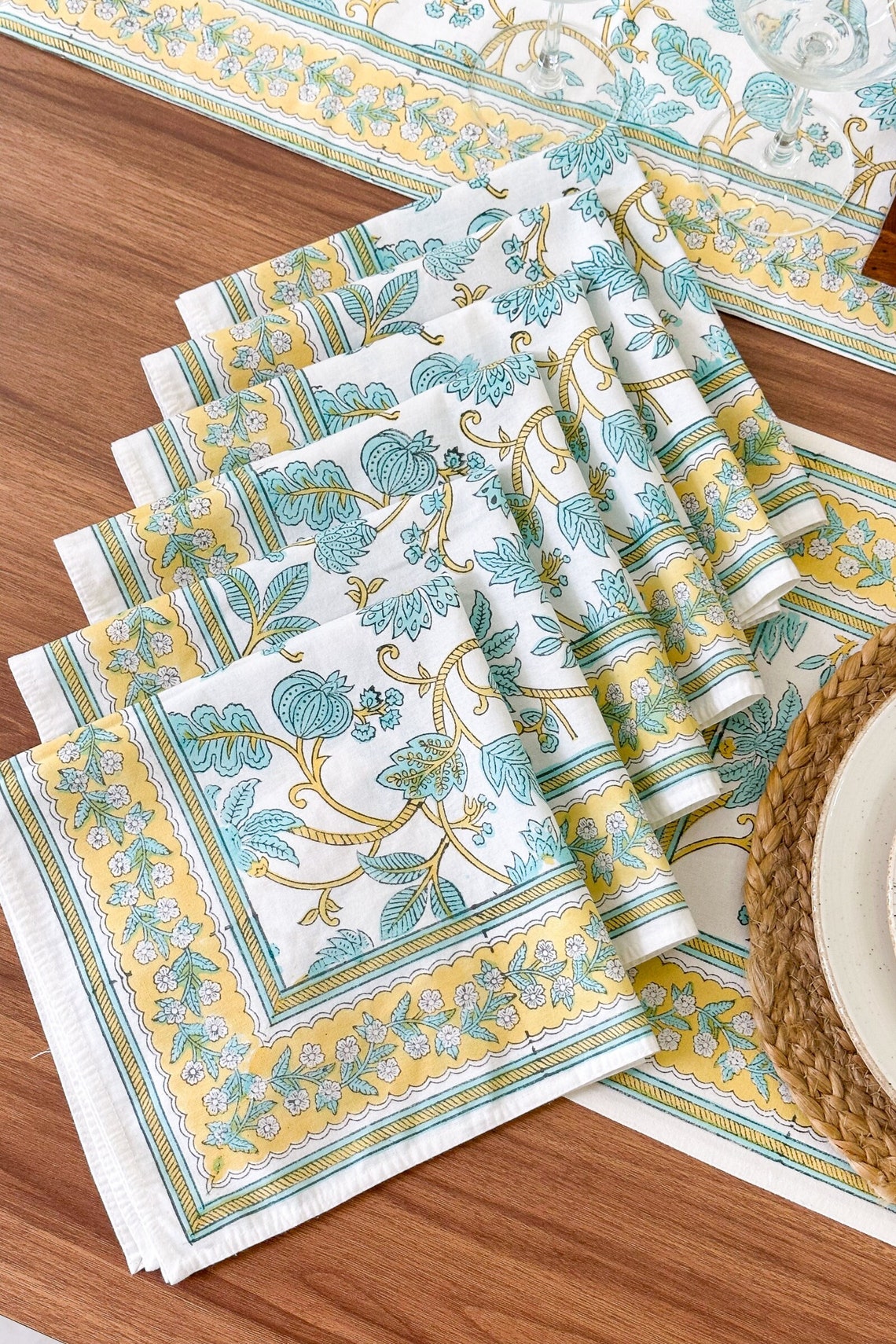 Light Blue Cloth Napkins for Dining Table, Kitchen, Wedding, Baby ...