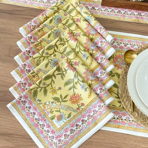 Yellow Cloth Napkins for Dining Table, Kitchen, Wedding, Baby Shower ...