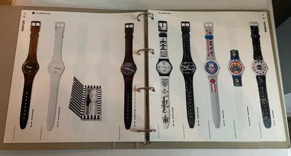SWATCH Watches Catalogue Binder 1995-1997 RARE Catalo… - Gem