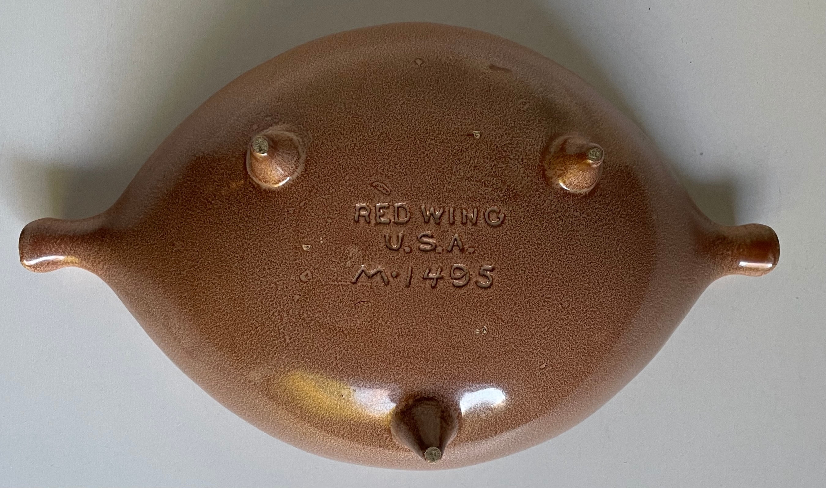 Red Wing Pottery Console Bowl by Charles Murphy M-1495 Mid-century - Etsy