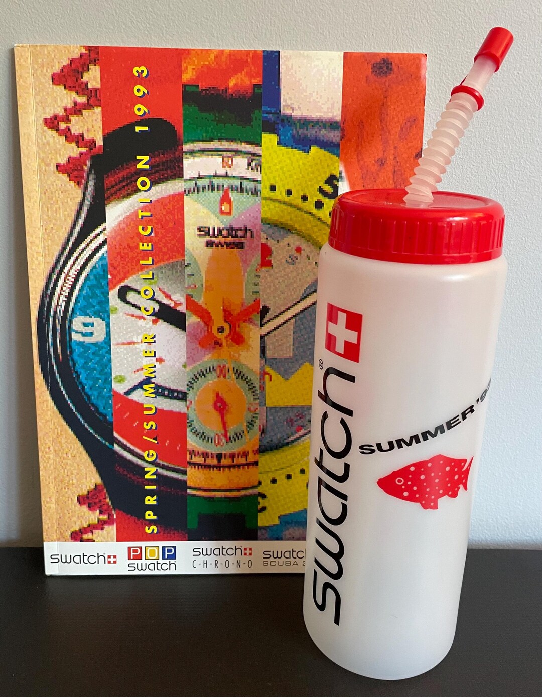 Vintage 1993 Swatch Collectors Club Plastic Water/drink Bottle - Etsy