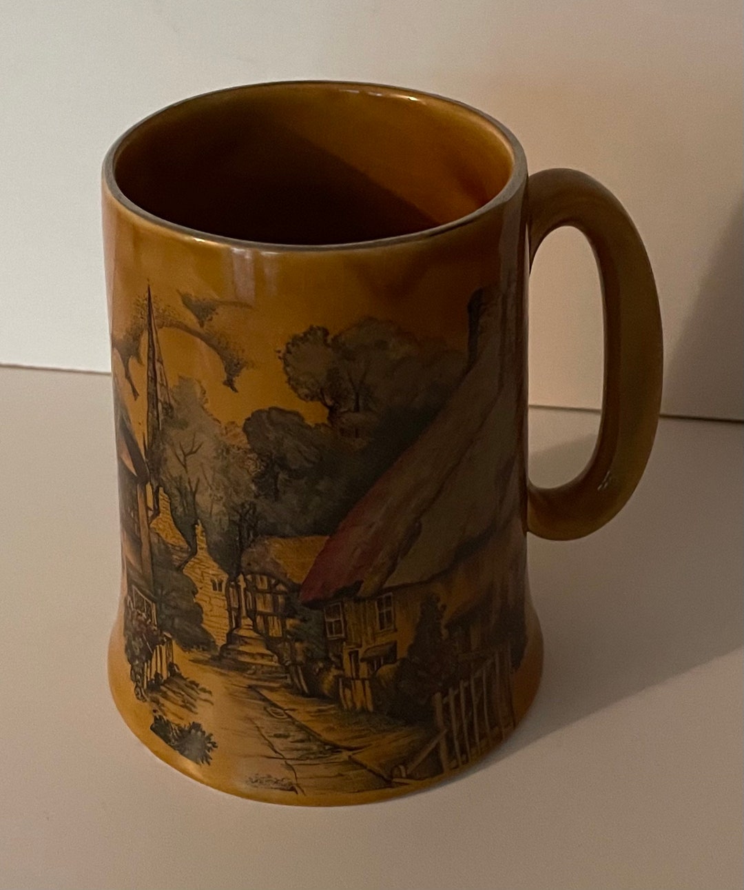 Vintage Wood & Sons Alpine Mug/stein England Village Scene - Etsy