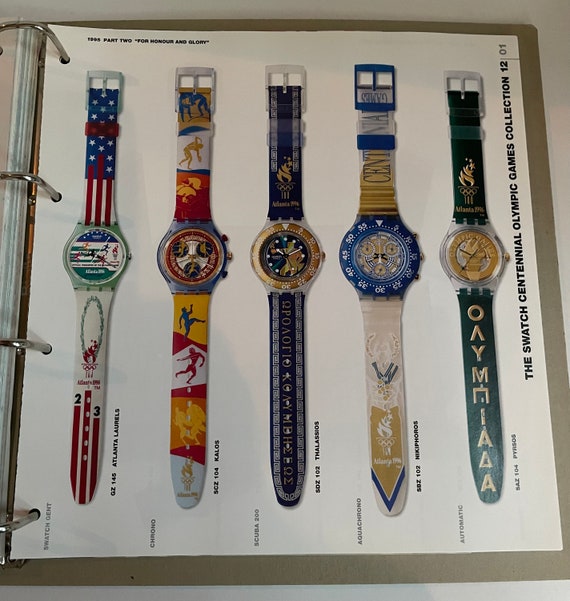SWATCH Watches Catalogue Binder 1995-1997 RARE Catalo… - Gem