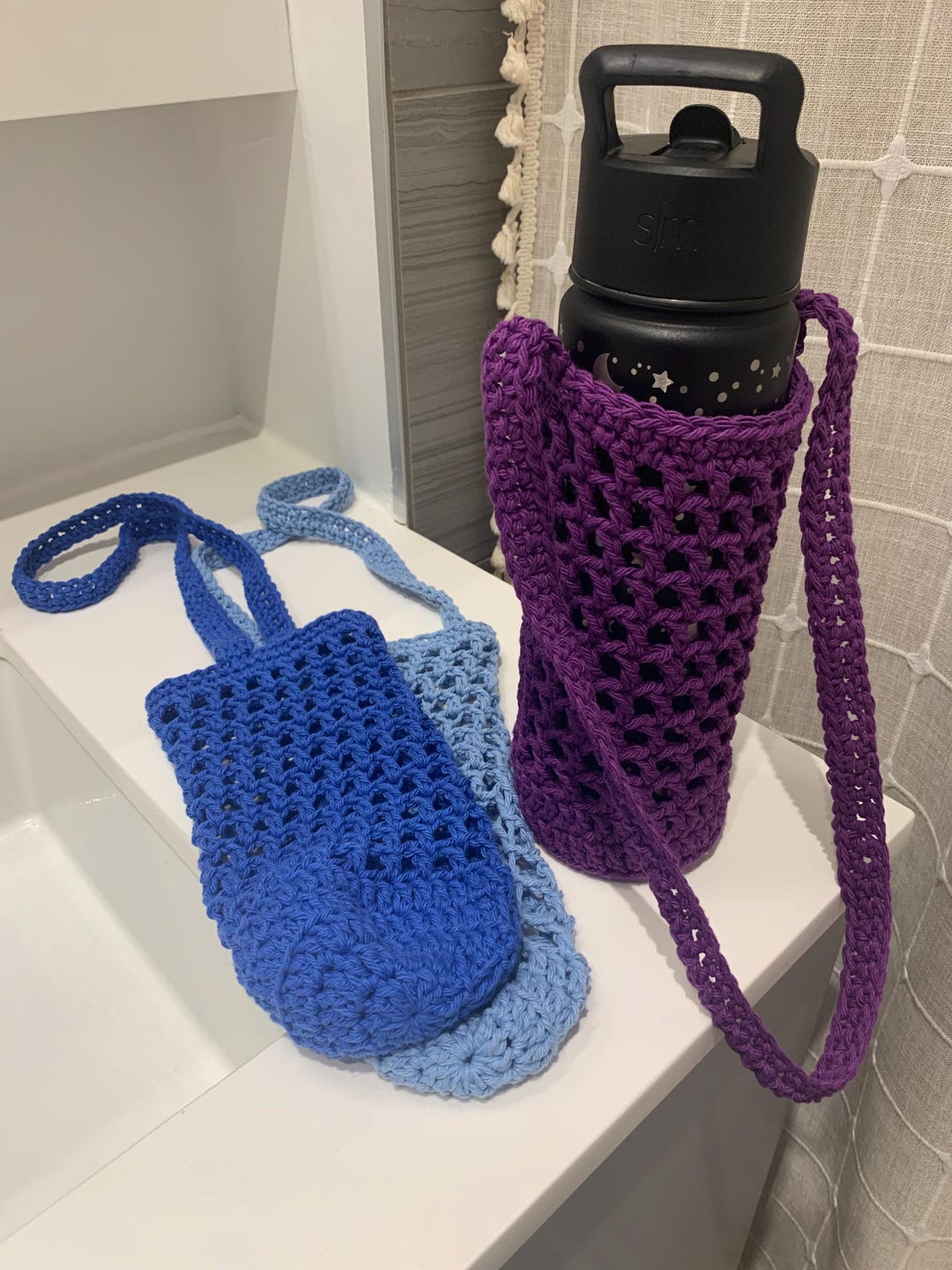 Water Bottle Holder Carrier With Strap - Etsy