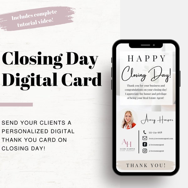 Closing Day Card - Etsy