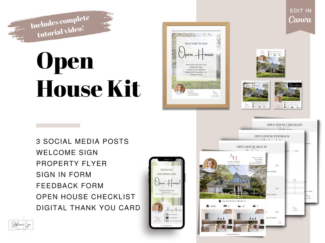 Open House Kit Realtor Marketing - Etsy