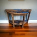 Half Round Walnut Entry/console Table - Etsy