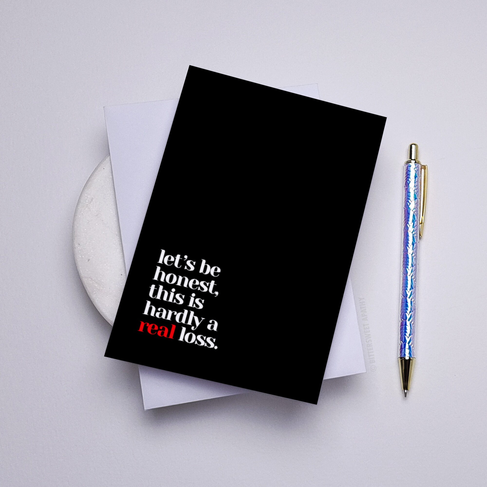 Bereavement Card Funny Sympathy Card, Thinking of You Card, Sorry for ...