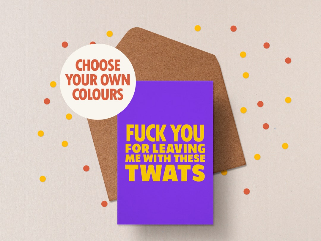 Goodbye Card Funny Leaving Card Congratulations Card Well - Etsy