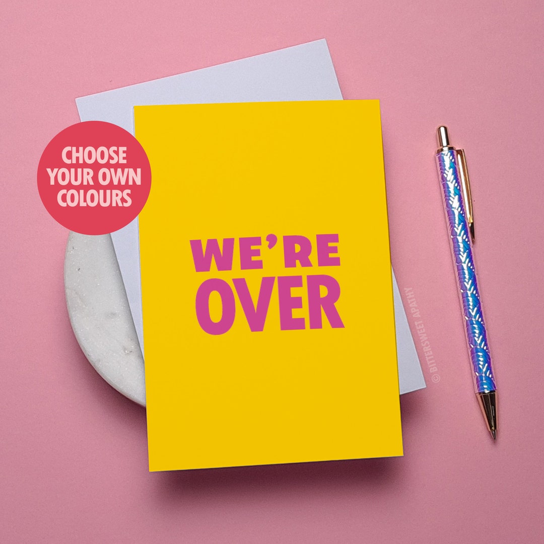 Funny Break up Card Divorce Card, Congratulations Card, Sympathy Card ...