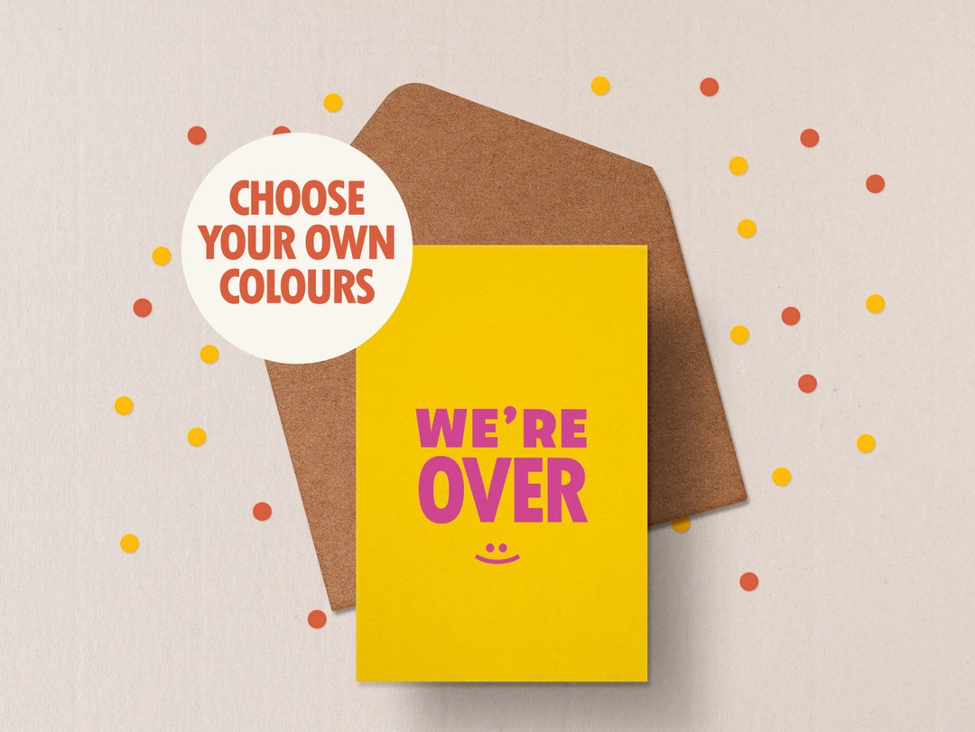 Funny Break up Card Divorce Card Congratulations Card - Etsy