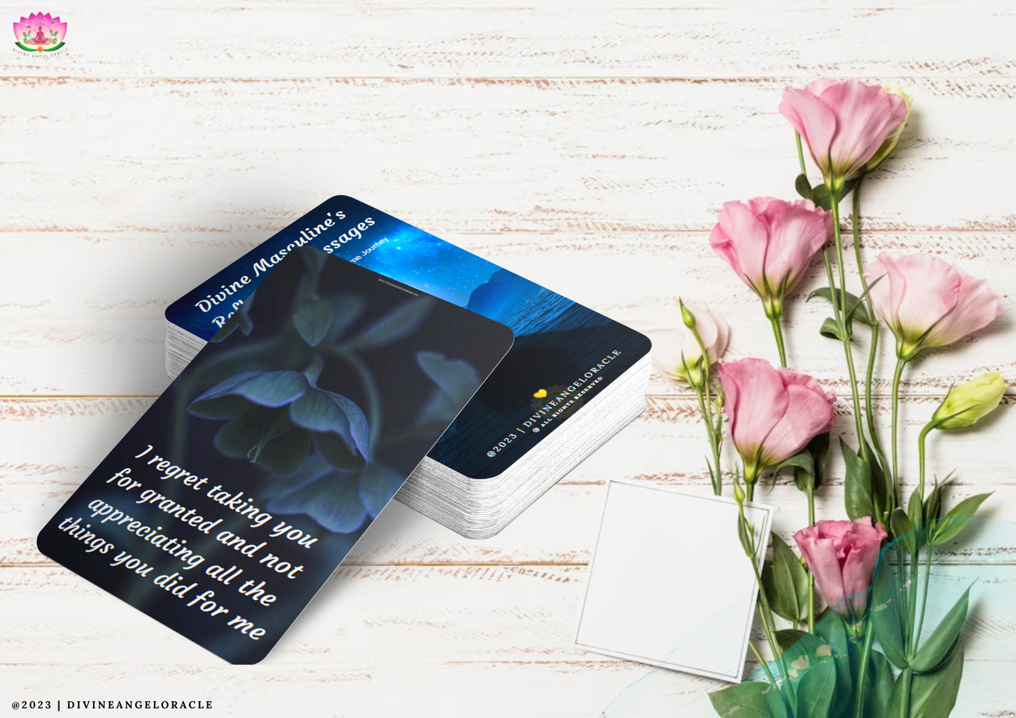 Printable Twin Flame Messages Oracle Deck, Reflections of Divine ...