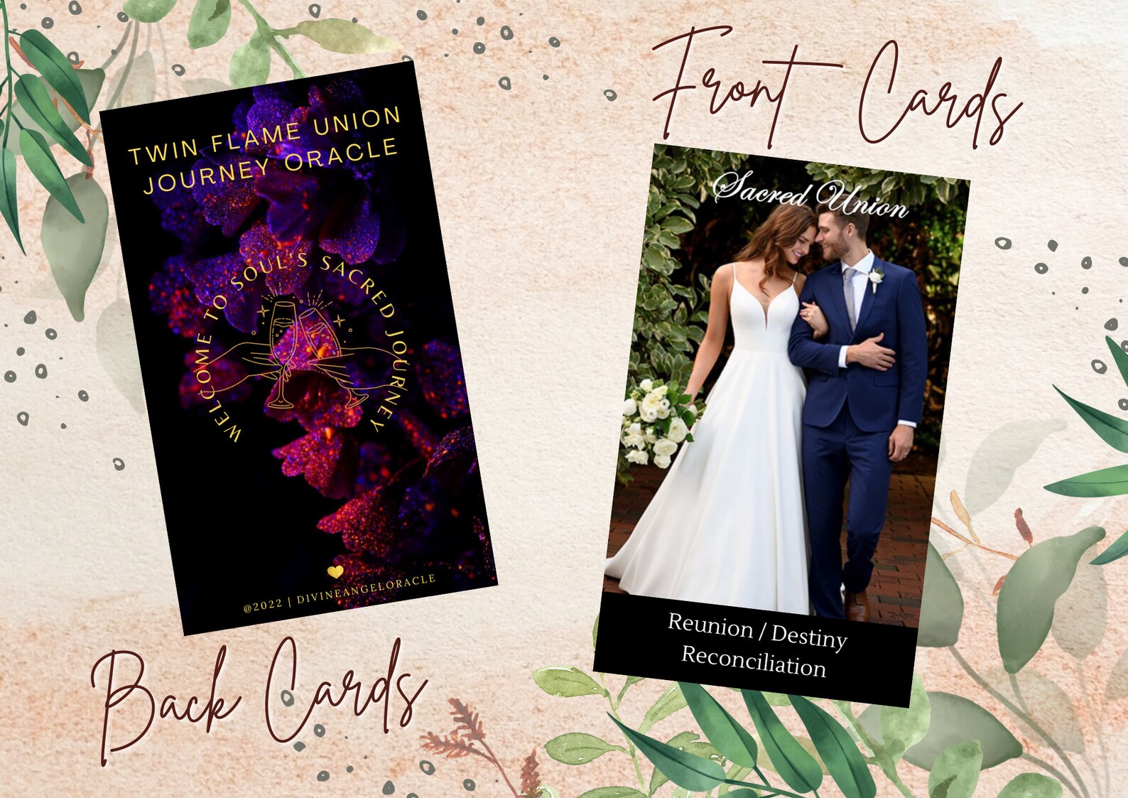 Printable Twin Flame Oracle Deck Keywords Love Digital Tarot Cards For Reading And Messages 92