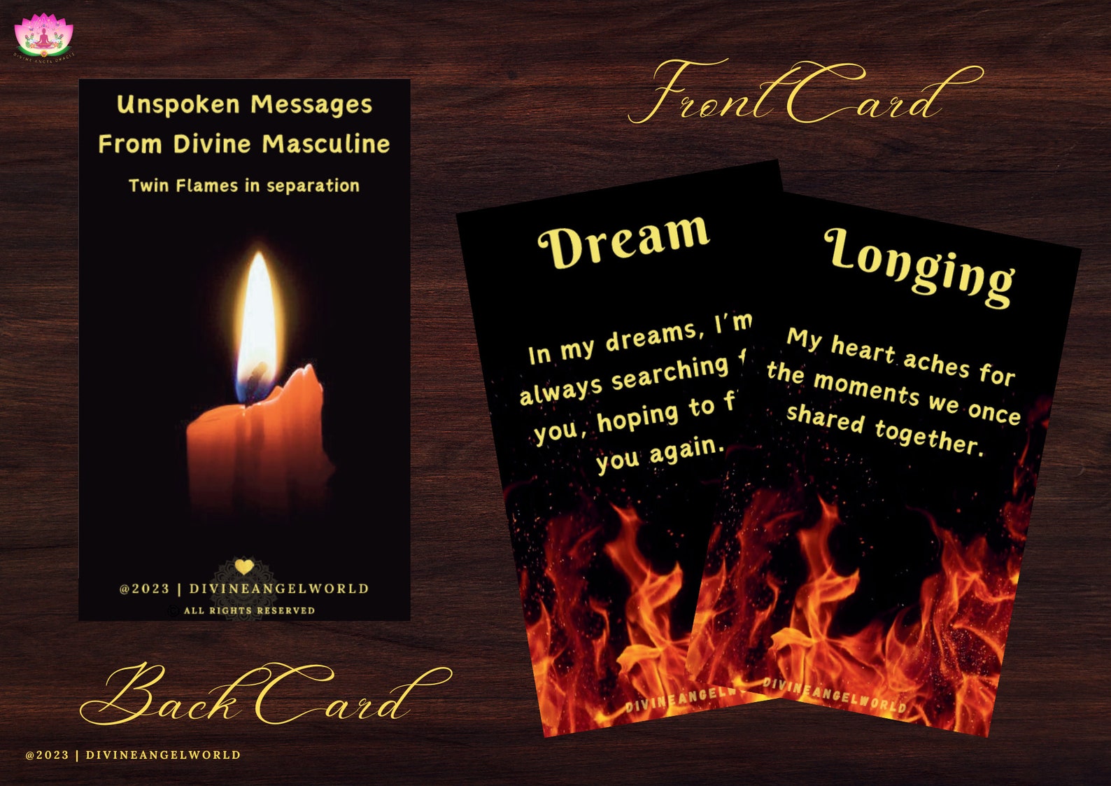 Printable Love Messages Tarot Deck, Digital Twin Flame and Psychic ...