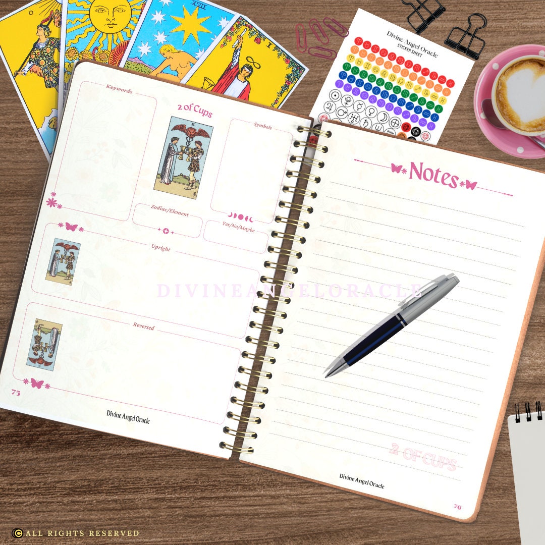 Printable Tarot Journal : Digital Tarot Spreads, Printable Beginner ...