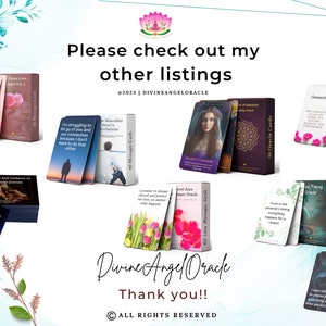 Printable Love Messages Tarot Deck, Digital Twin Flame and Psychic ...