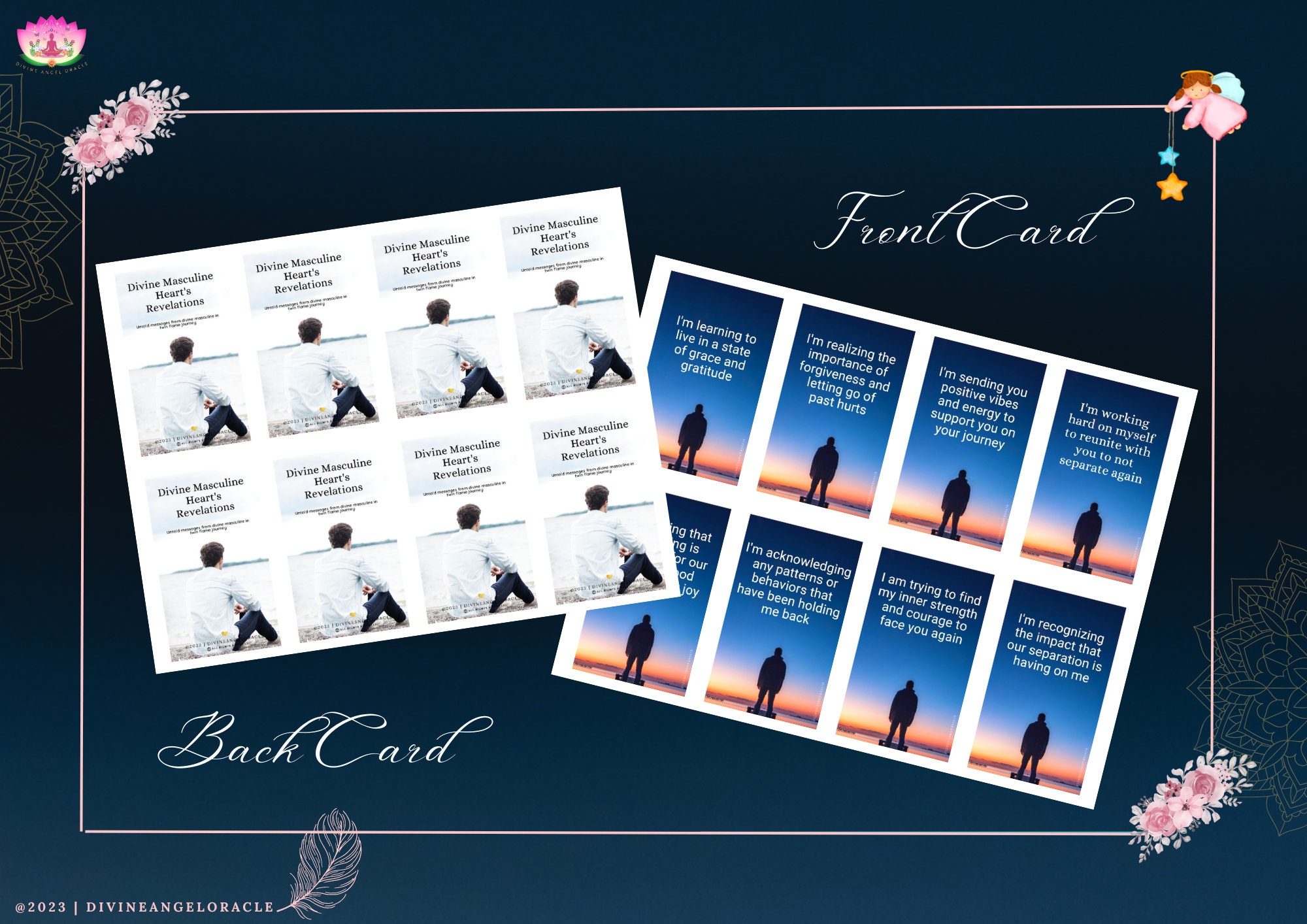 Printable Messages Oracle Deck Messages From Divine Masculine - Etsy ...