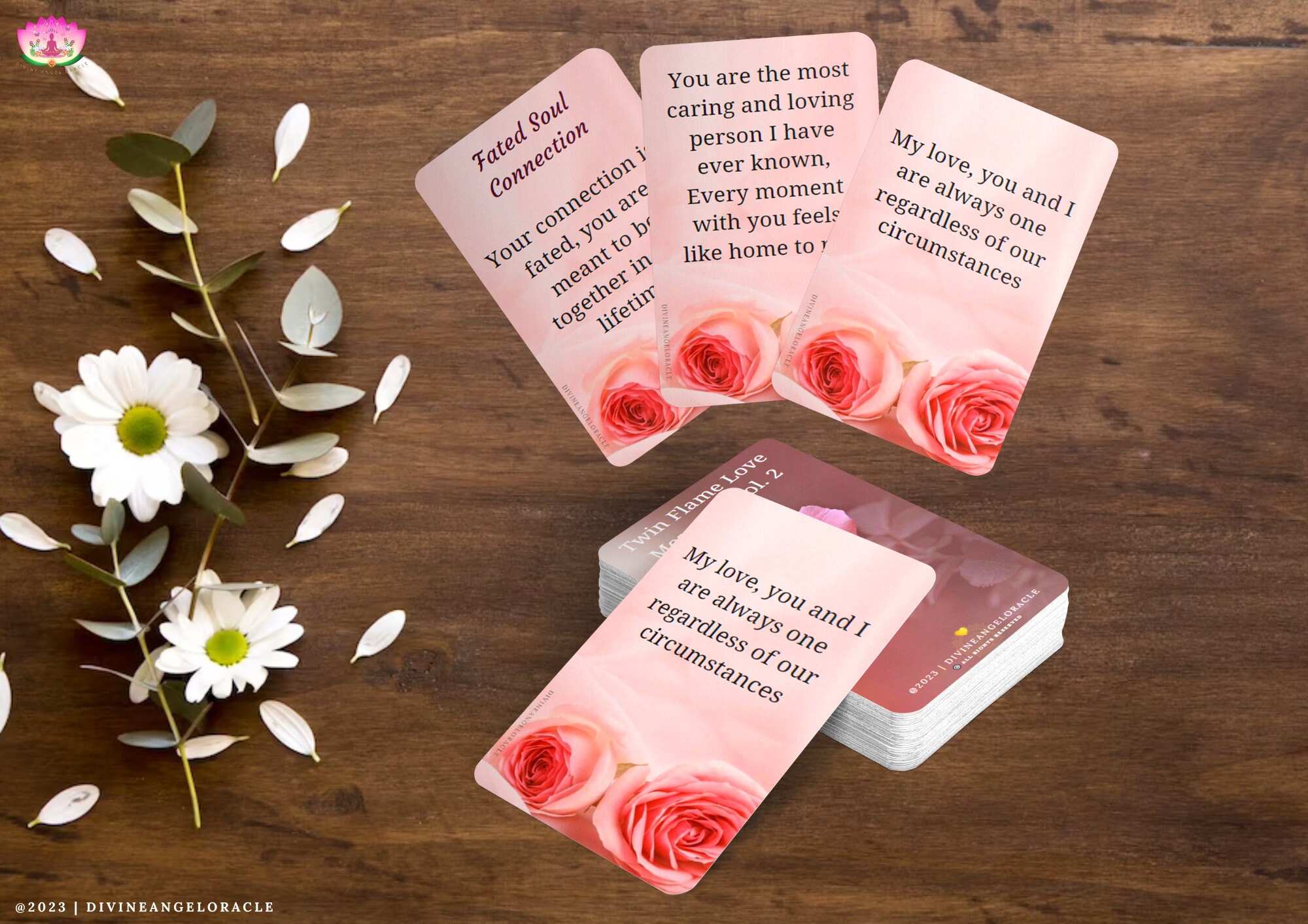 Printable Twin Flame Messages Oracle Cards, 60 Messages Cards, Psychic ...