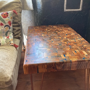 Unique Maxi Grain Side Table From Reclaimed Woods From North London ...