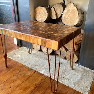 Unique Maxi Grain Side Table From Reclaimed Woods From North London ...