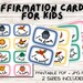 Positive Affirmation Cards for Kids, Printable Instant Download, Animal ...