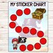 Pirate and Treasure Reward Chart for Kids, Kids Sticker Chart - Instand ...