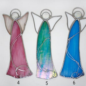 Stained Glass Angels Christmas Ornament Xmas Tree Angel Suncatcher Wall ...
