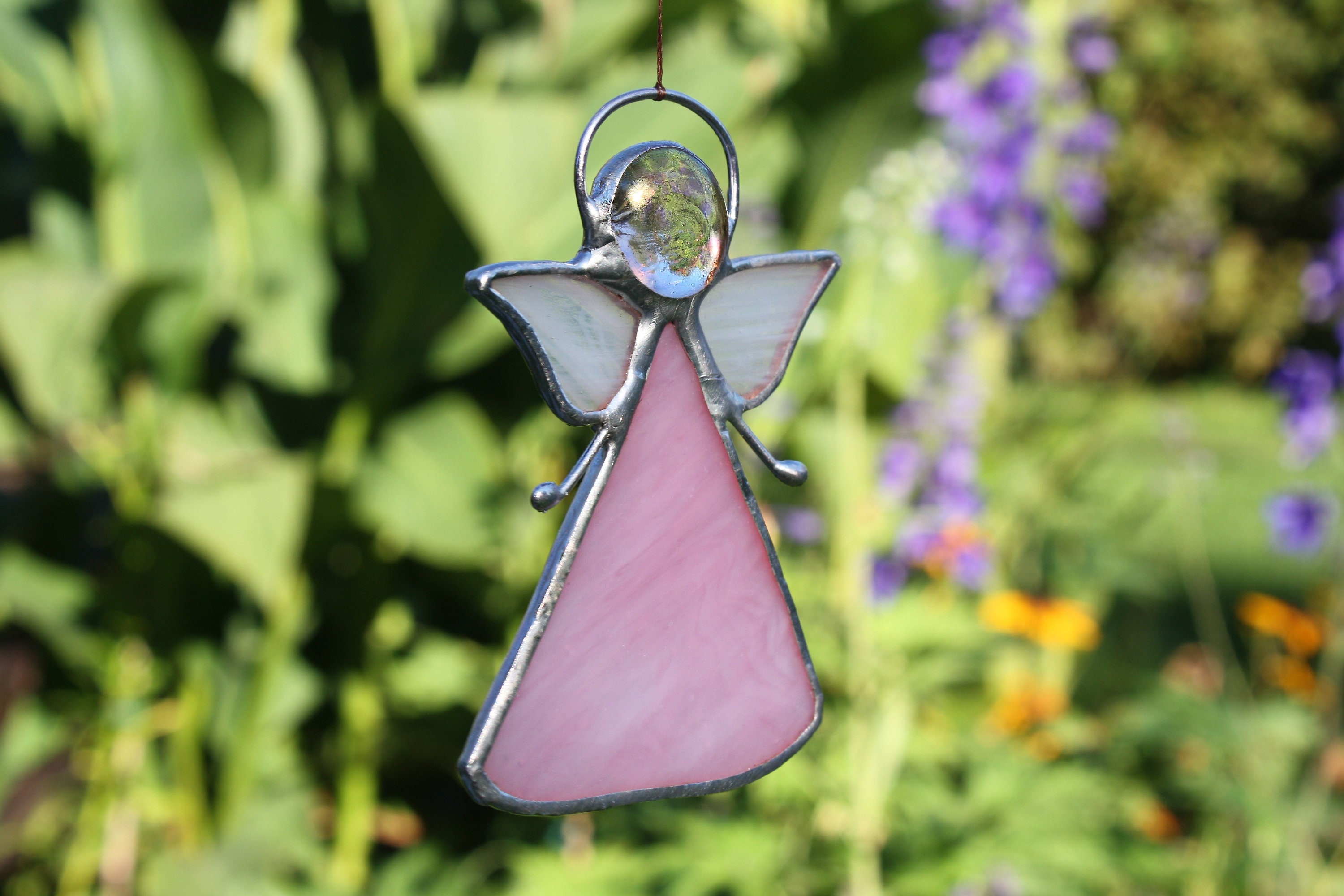 Stained Glass Happy Angels Christmas Gift Xmas Tree Angel Ornament Home ...