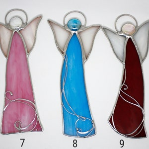 Stained Glass Angels Christmas Ornament Xmas Tree Angel Suncatcher Wall ...