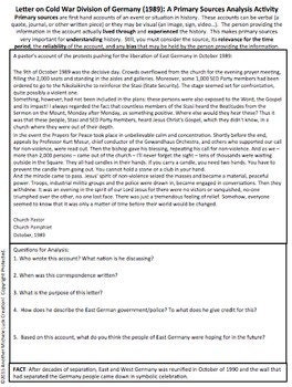 Modern World History Document Primary Source Analysis Bundle French ...