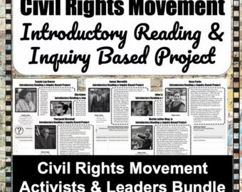 Civil Rights Movement Inquiry Based Activity Lesson - Black History ...