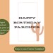 Happy Birthday Pardner Birthday Card/western Birthday Card Template ...