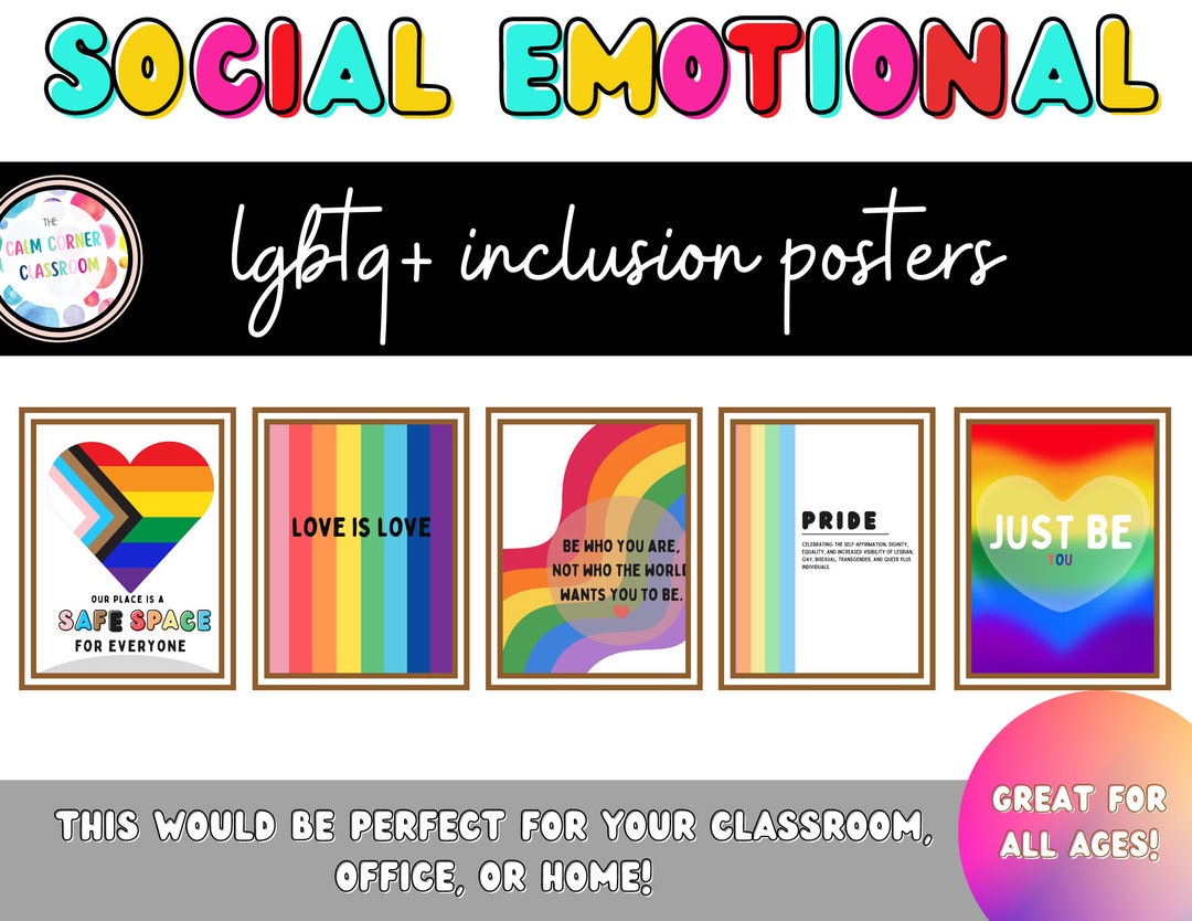 Inclusion Posters L School Counselor L Office Decor L Inclusive Art ...