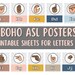 ASL (american Sign Language) Alphabet Posters | BOHO RAINBOW | Neutral ...