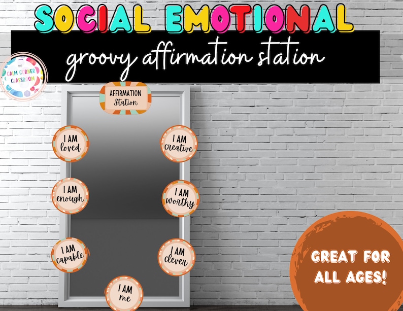PRINTABLE Affirmation Station Posters | Bulletin Board Display ...