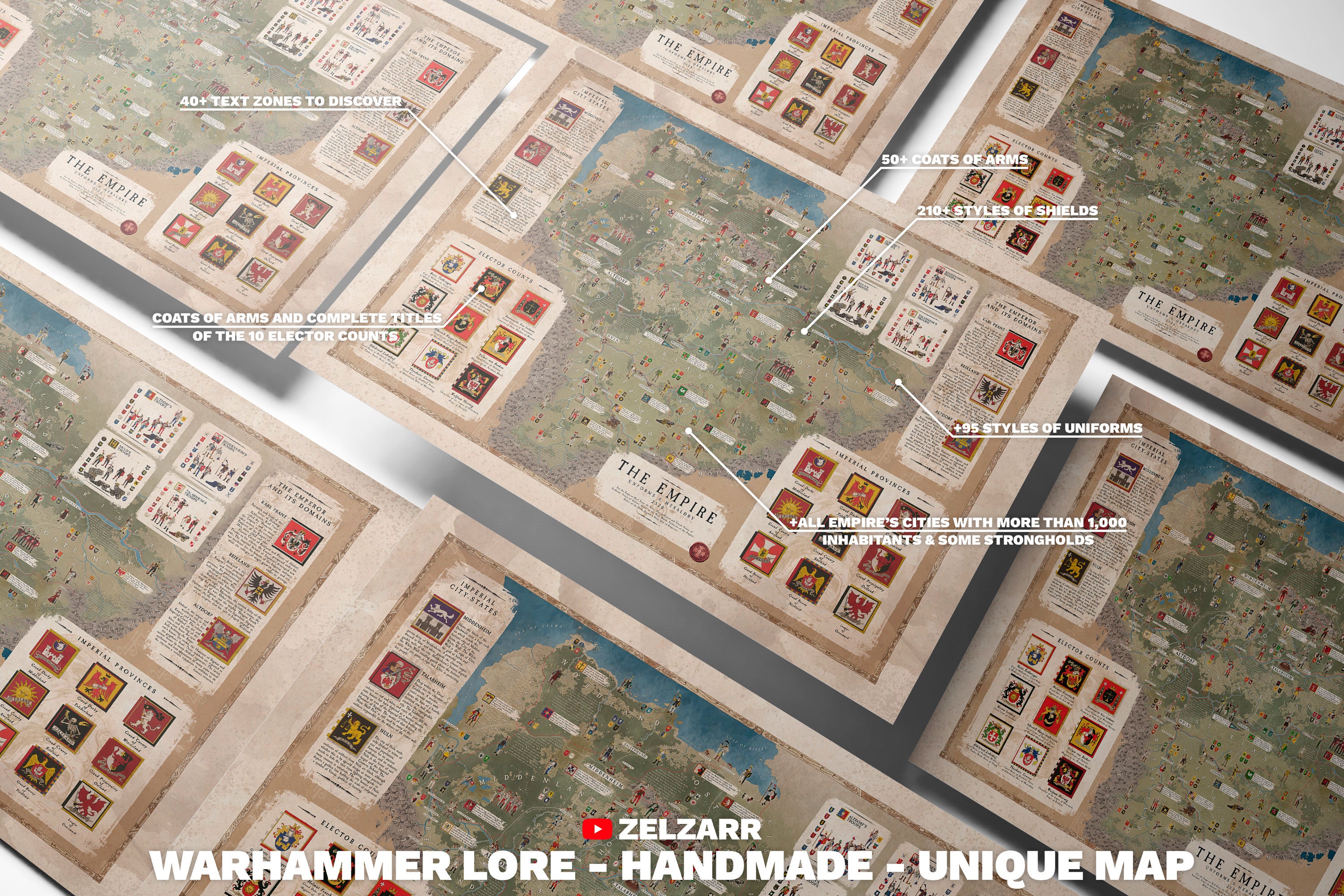 Map of the Empire: Uniforms & Heraldry (warhammer) - Etsy Canada