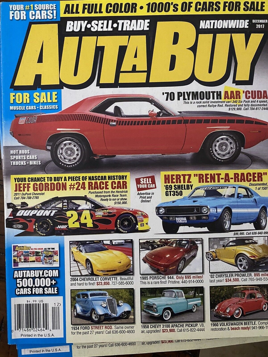 Autabuy Buy Sell Trade Collectors Automobile Car Magazine Color ...