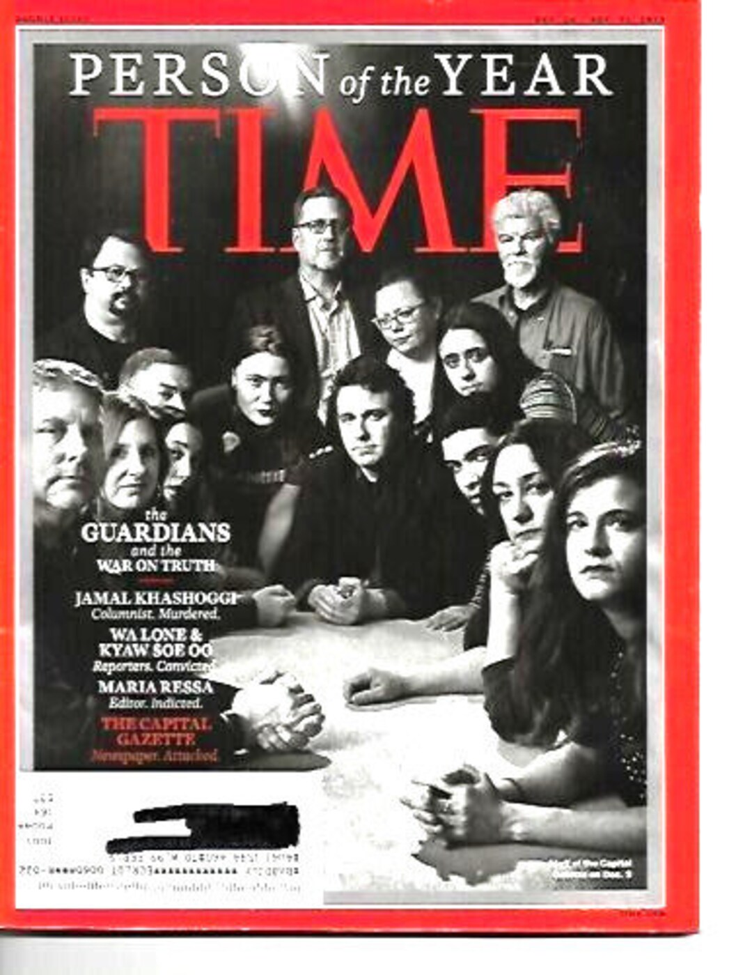 Time Magazine - Double Issue December 24 December 31, 2018 Person of ...