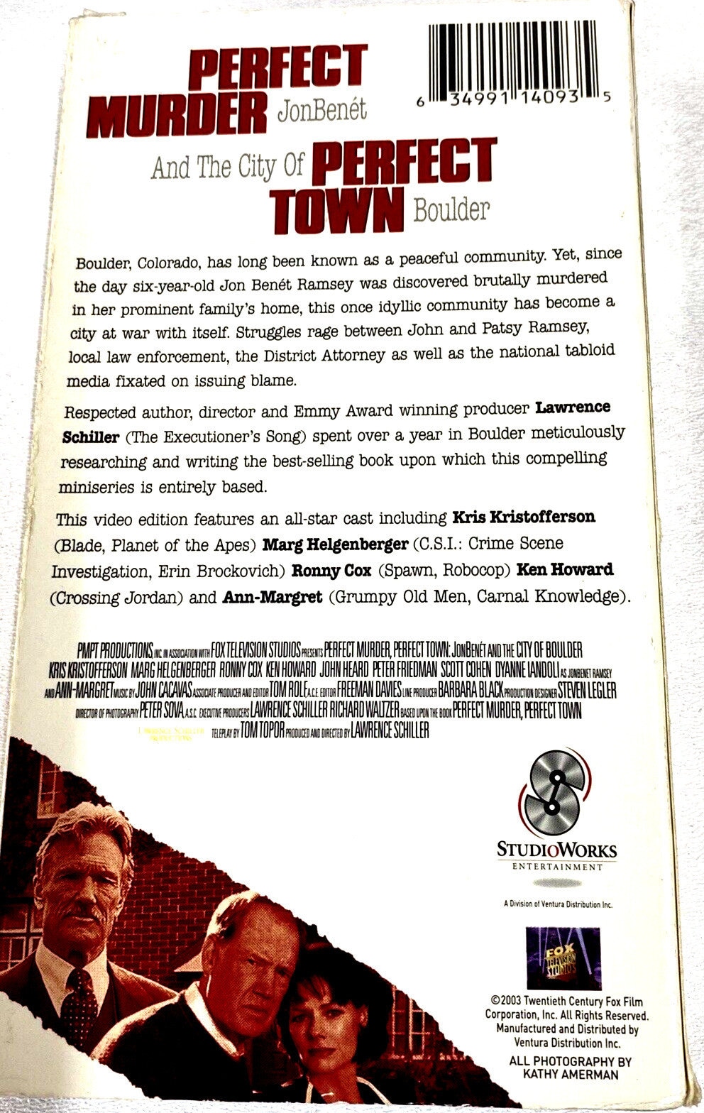 Perfect Murder Perfect Town VHS Jon Benet Ramsey Kris Kristofferson LS ...