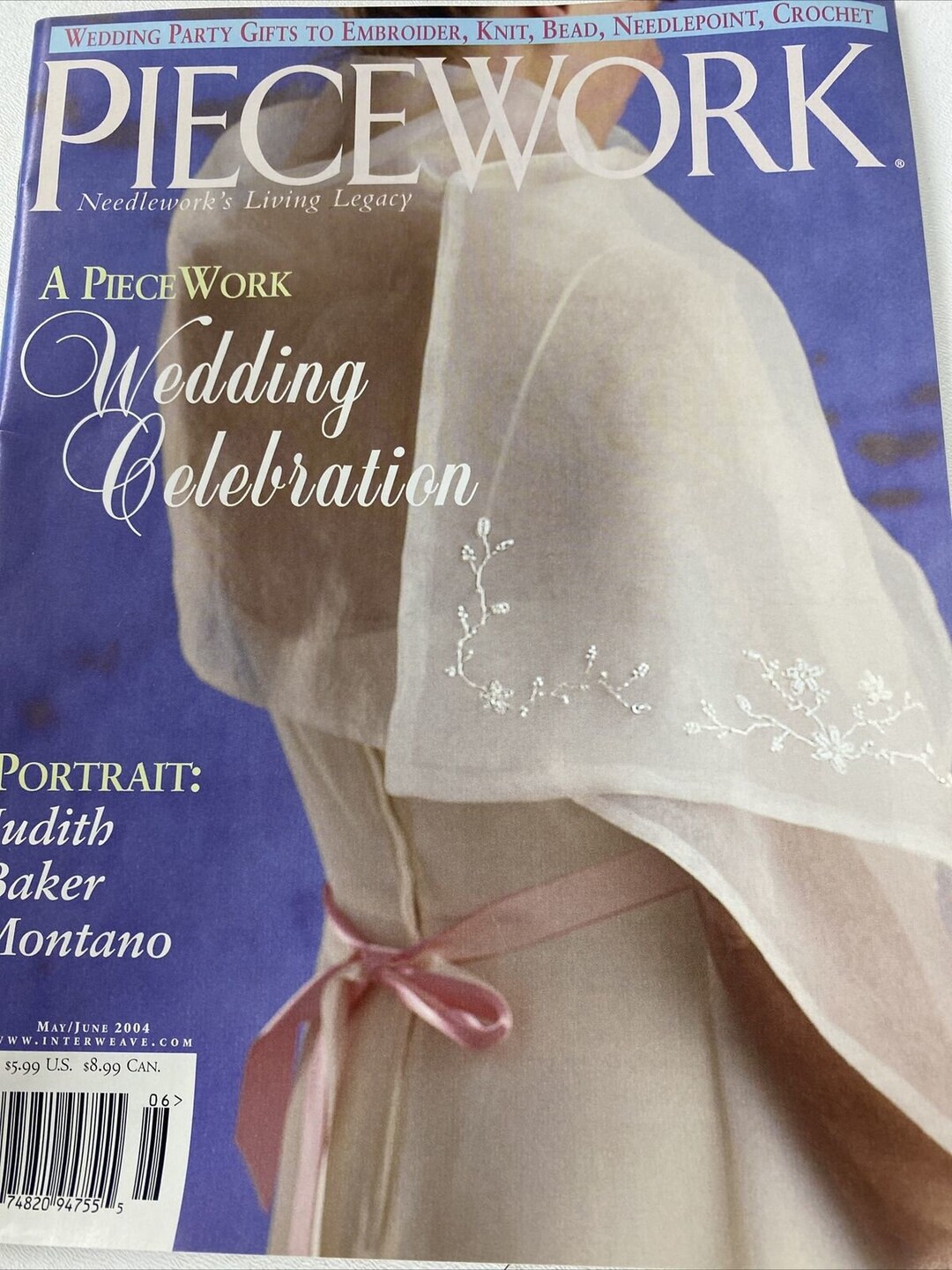 Piecework Magazine Wedding Celebration May 2004 Ls - Etsy