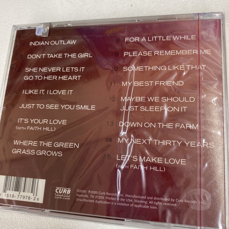 Greatest Hits Tim Mcgraw Brand New Sealed Music Album Cd Ls - Etsy