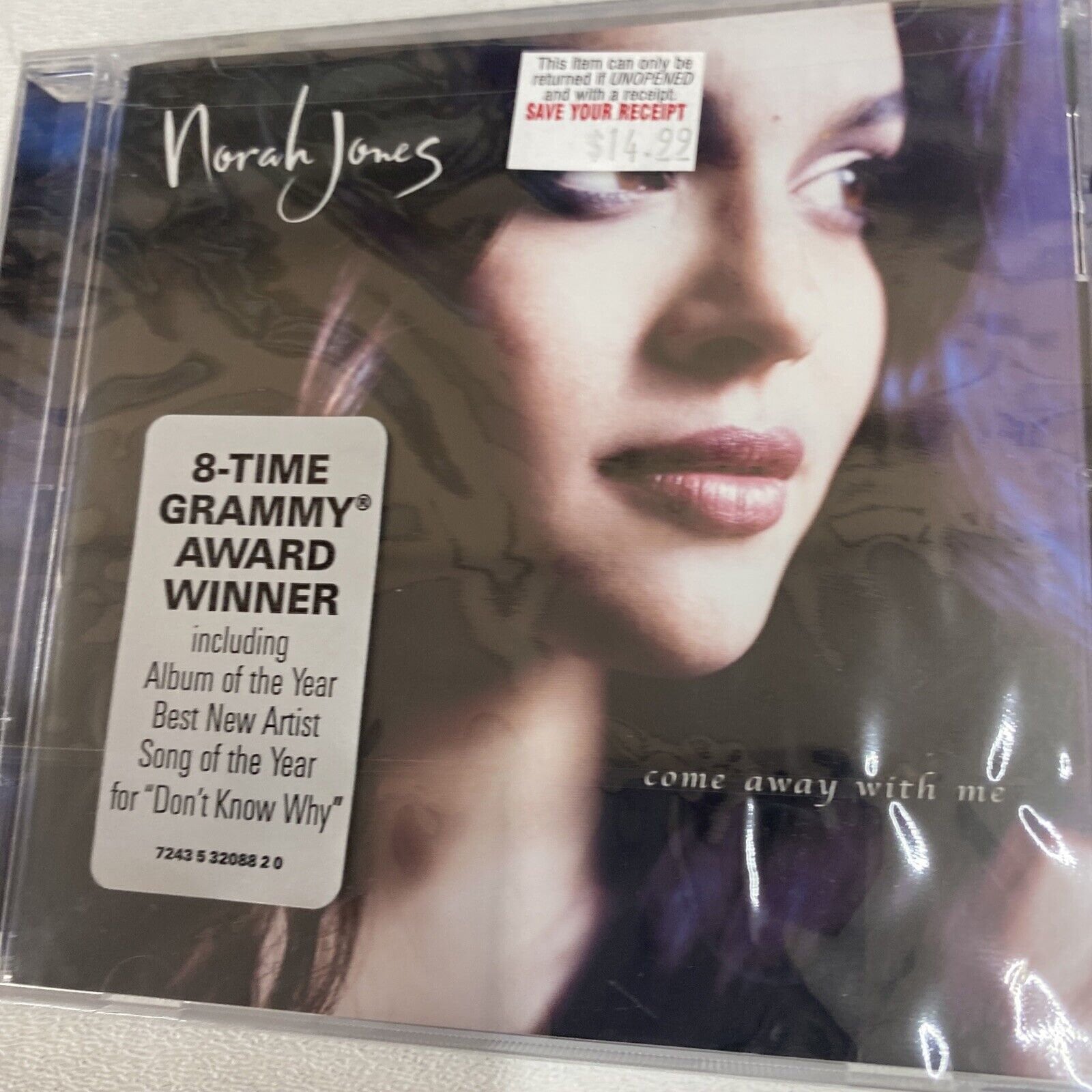 Norah Jones Come Away With Me (cd, 2002) New Sealed Ls - Etsy