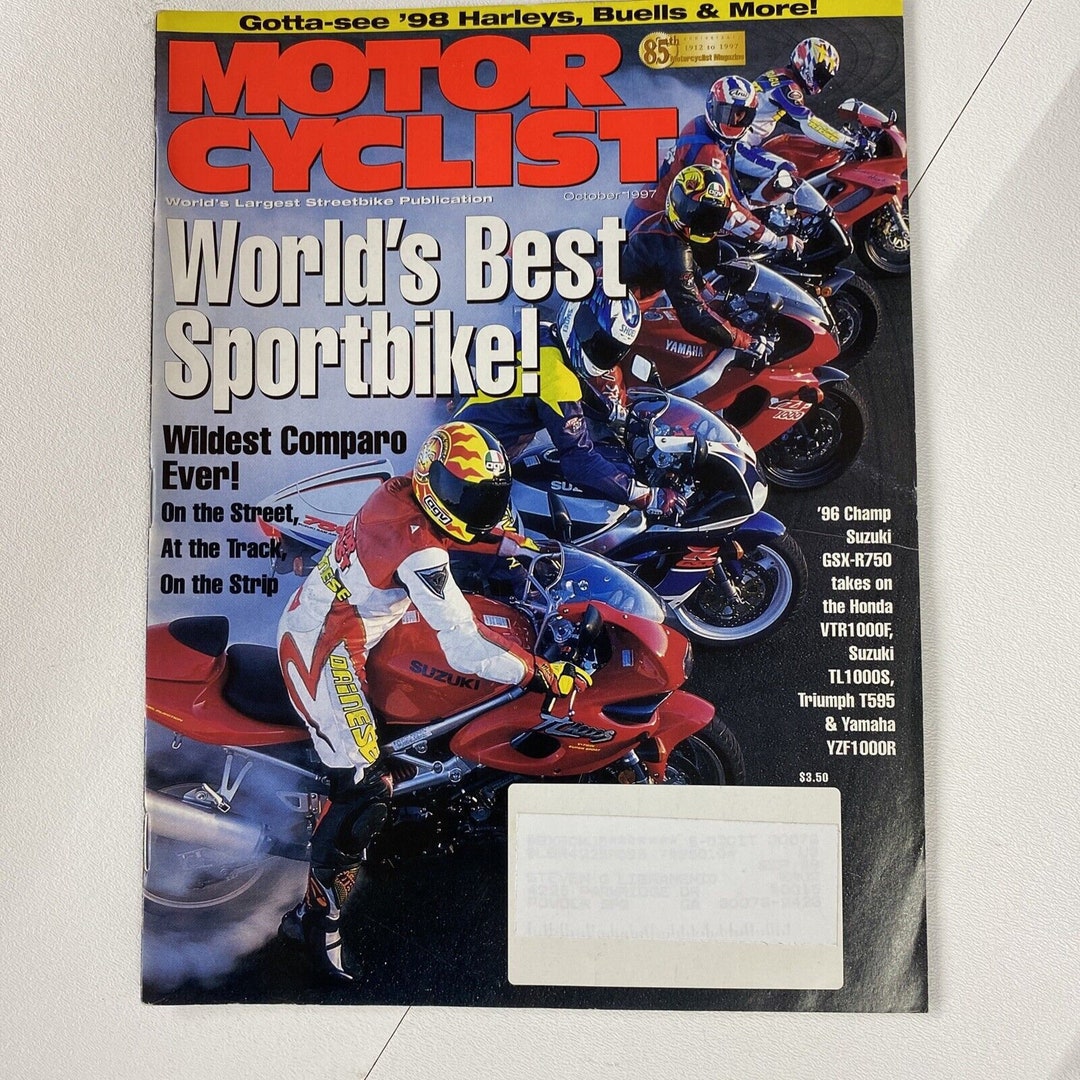 1997 October Motor Cyclist Magazine, Worlds Best Sportbike! - Etsy