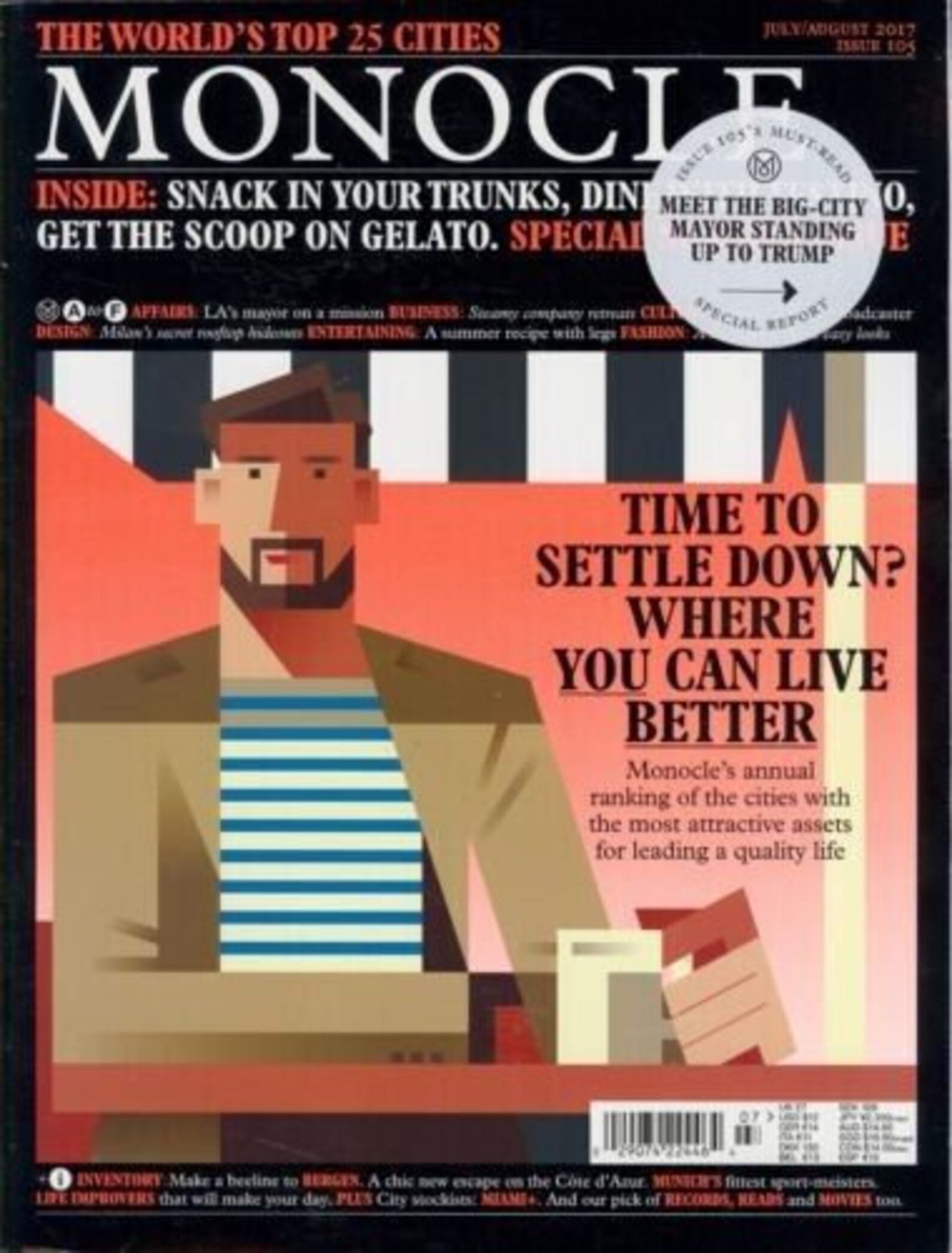 Monocle July/august 2017 Issue 105 Quality of Life Annual World's Top 25 Cities - Etsy