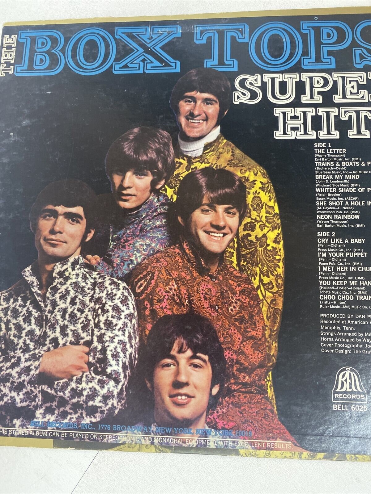 The Box Tops Lp Super Hits (1968) on Bell - Vg CS - Etsy