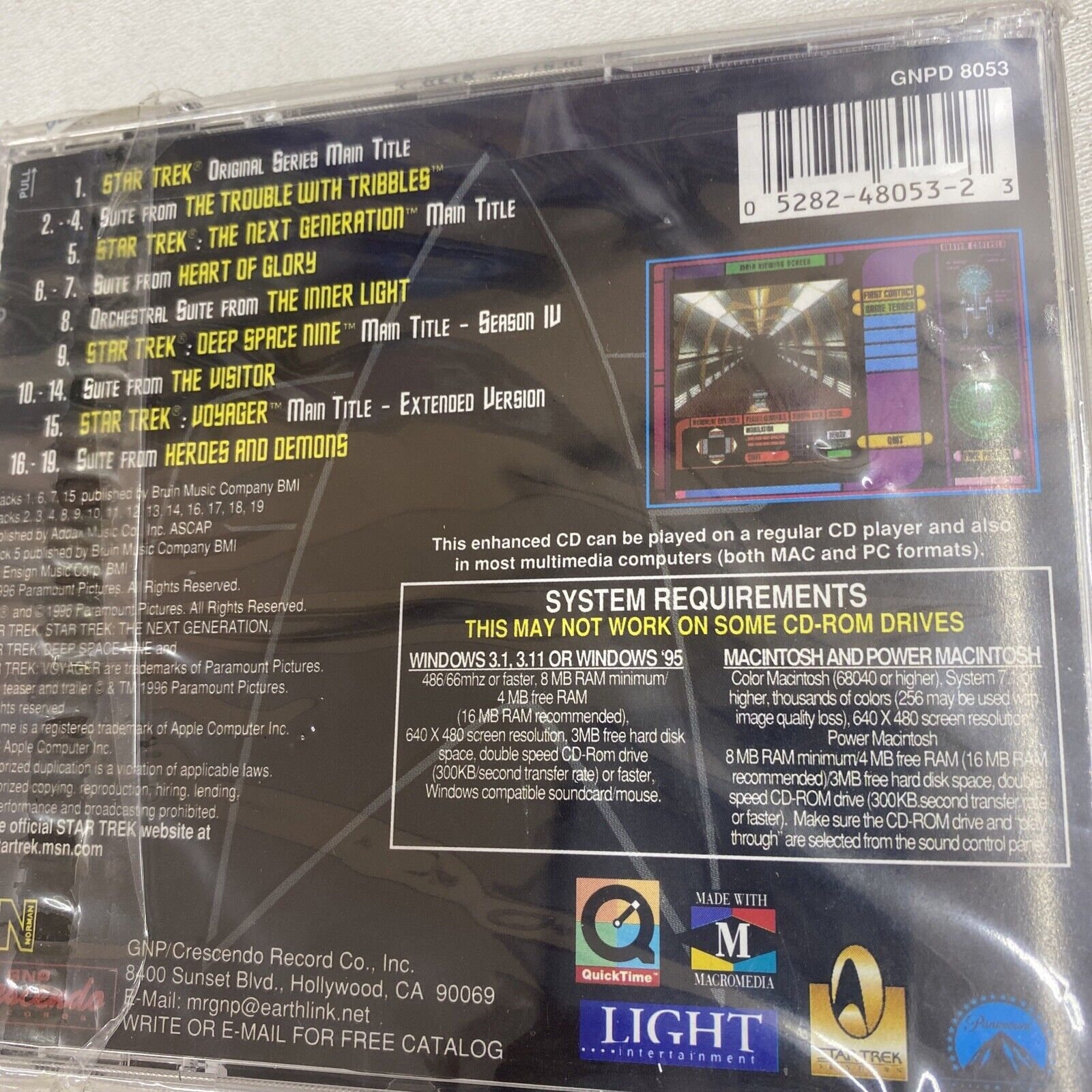 Star Trek: Best of 30th Anniversary Special Soundtrack audio CD Brand ...