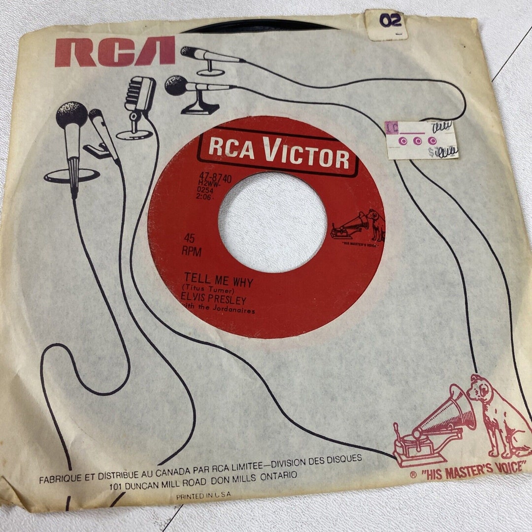 Elvis Presley R&r 45 Tell Me Why Bw Blue River RCA LS - Etsy