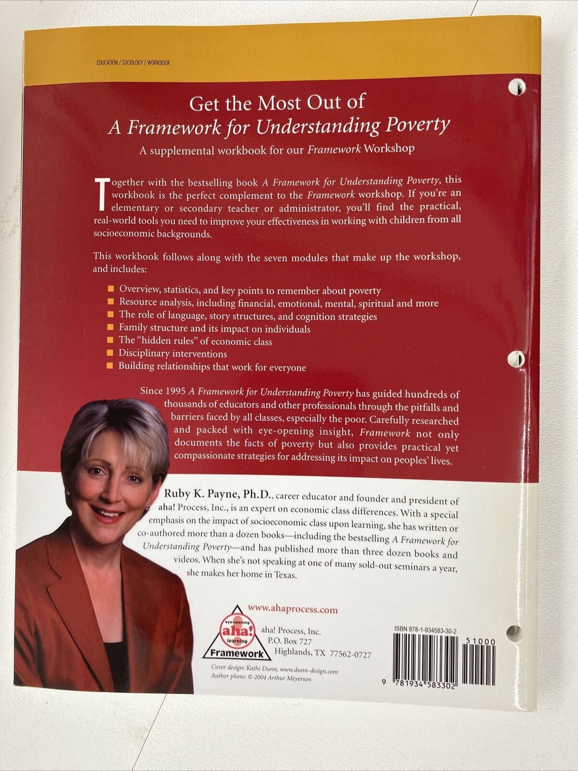 A Framework for Understanding Poverty by Ruby K. Payne Includes Modules ...