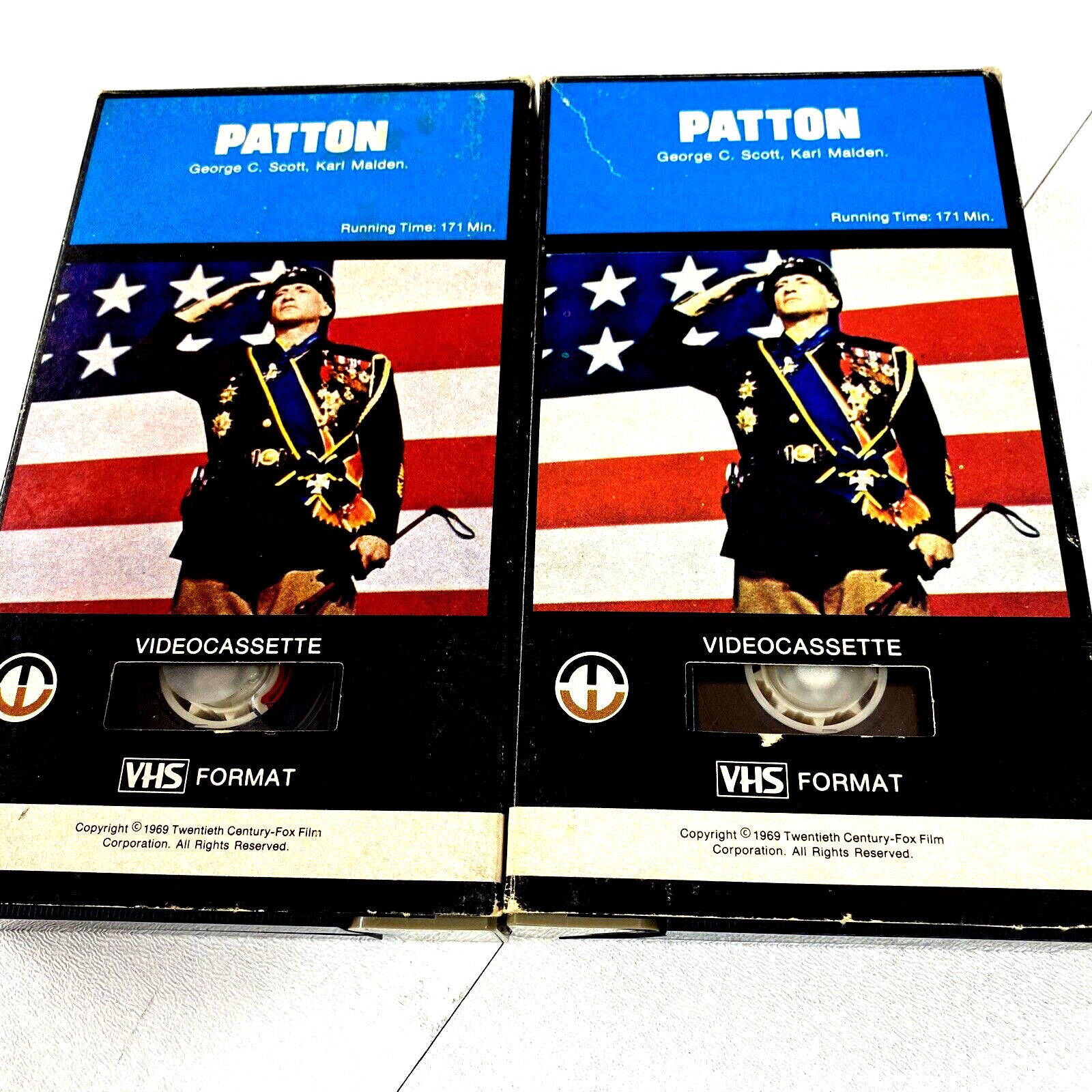 Patton VHS 2 Tape Set Part 1 & 2 Rare 1977 LS - Etsy Australia